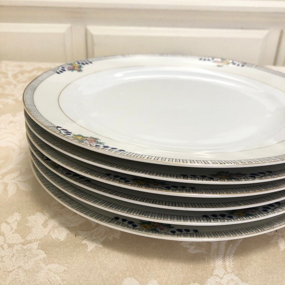 Antique Dinner Plates Beautiful Hand Painted Dinner Set With | Etsy