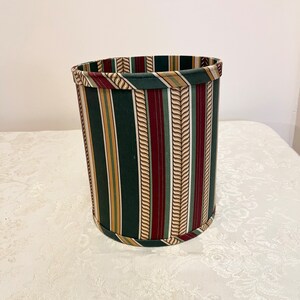 80s Trash Can Umbrella Bin Trash Bin Beautiful 70s Fabric Material ...