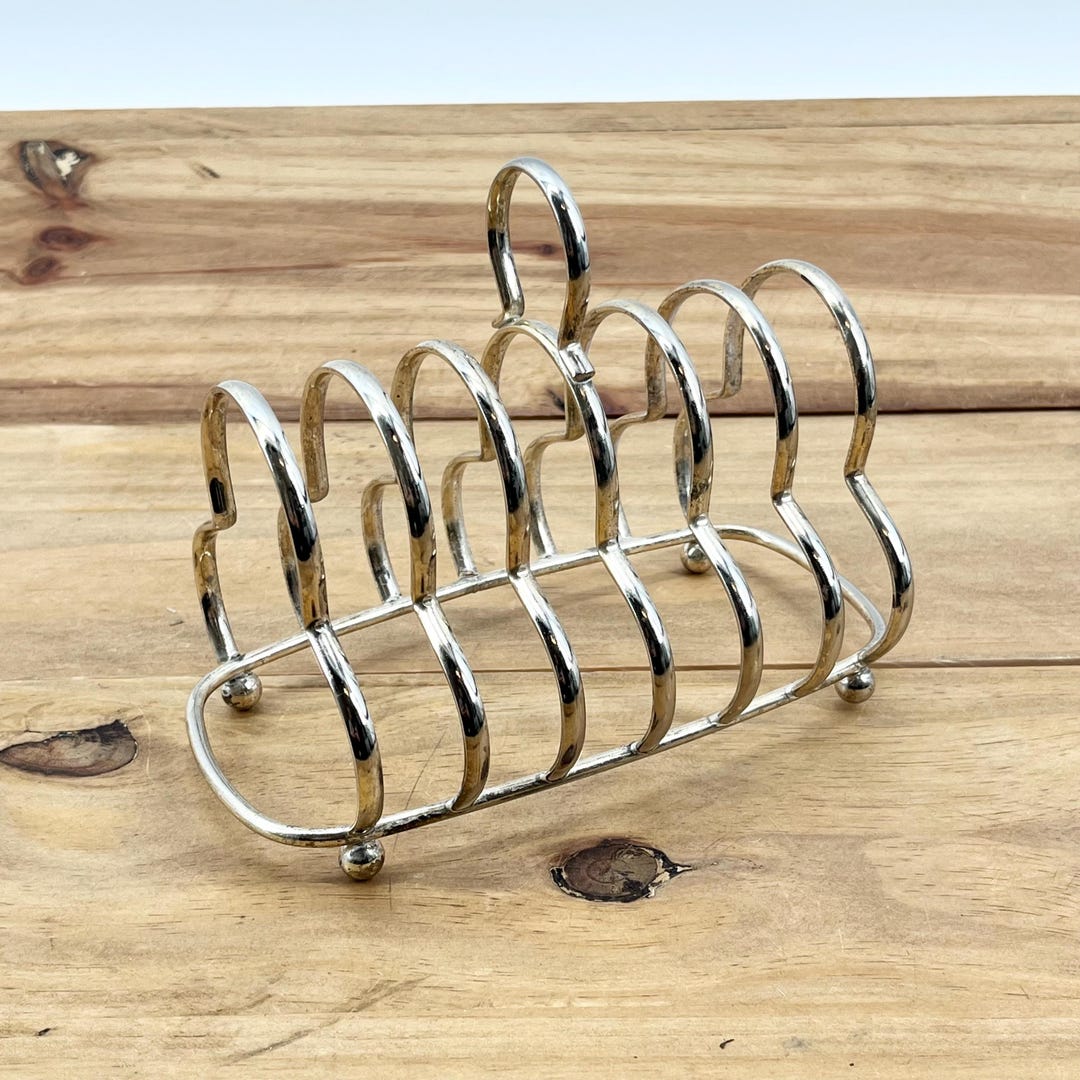 Antique Silver Toast Rack Toast Holder Bread on Display Ready to Eat ...