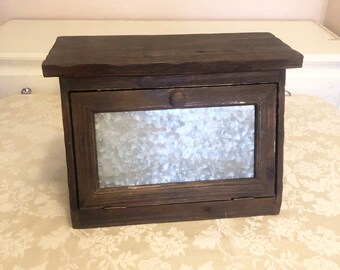 Glass Front Bread Box - Etsy