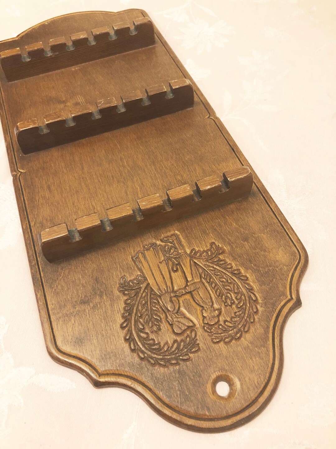 60s Spoon Collection Shelf Display Unique Rack Holds 18 Spoons ...