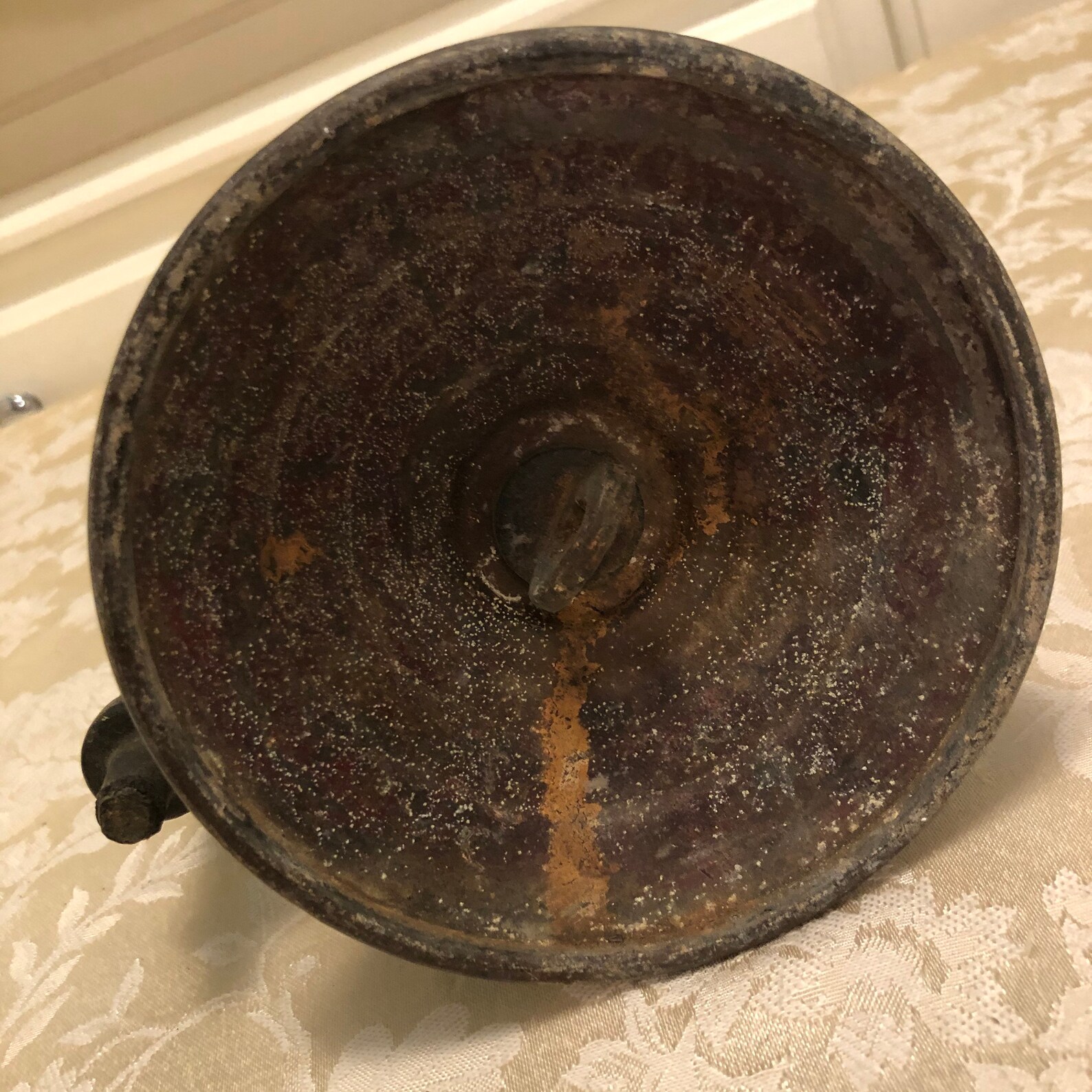 Antique Hand Torch Aged Metal With Original Top Fittings One Piece Aged ...