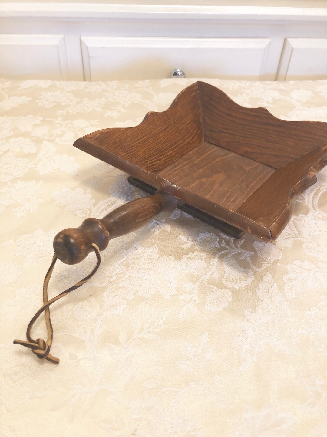 Square French Bread Wooden Serving Tray Bread Display Elegant Rustic ...