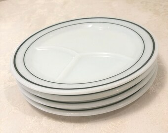 Pyrex Divided Plates - Etsy