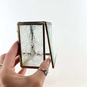 Glass Trinket Box With Unique Glass Sides to Hold Small Jewelry and ...