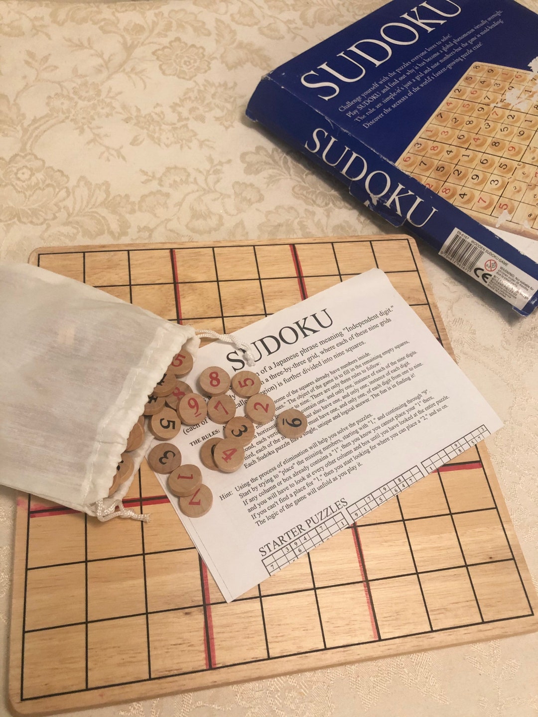 Wooden Sudoku Game Board With Wooden Tiles and Game Set up Ideas With ...