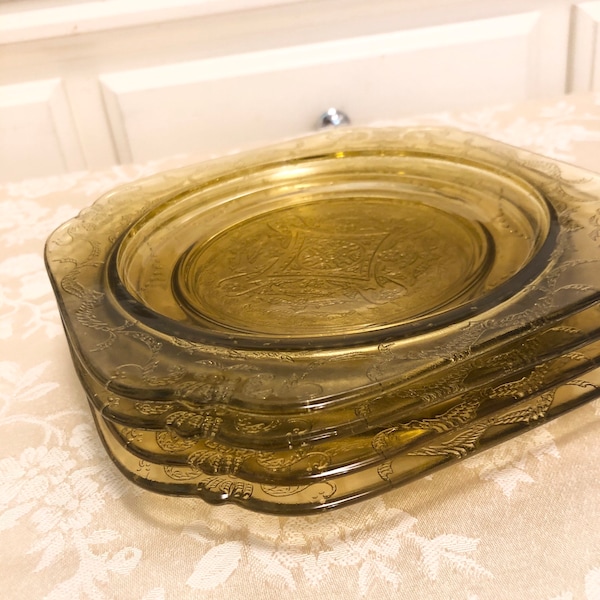 Yellow Glass Plate - Etsy