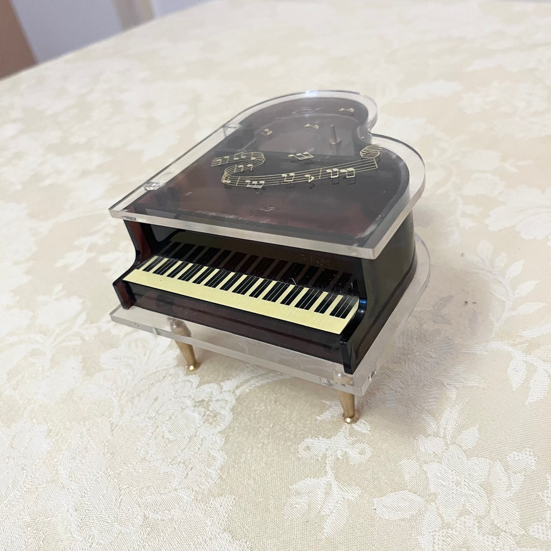 Piano Music Box Plays My Way Piano Top Box Piano Holding A Music Box in ...