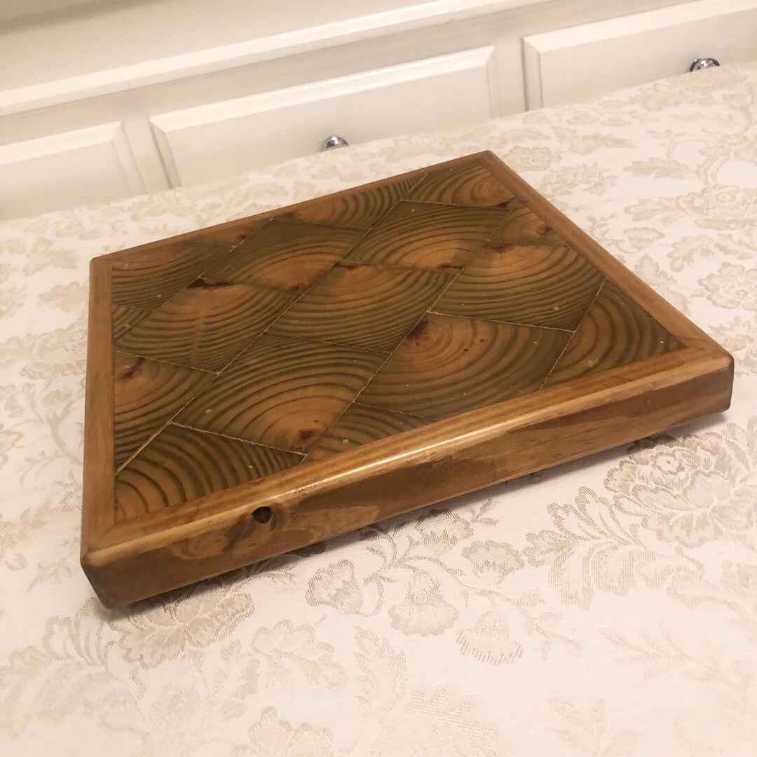 Solid Wood Block Cutting Board Slab. Beautiful Cutting Slab Culinary ...