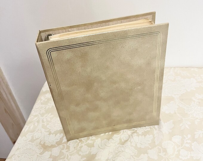 Cream and Gold Photo Albums 80s World Travelers Albums Holds All Sizes ...