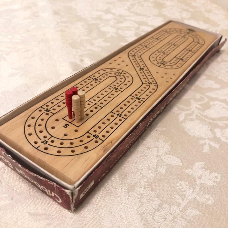 Wooden Cribbage Board Game With Beautiful Wooden Board and - Etsy