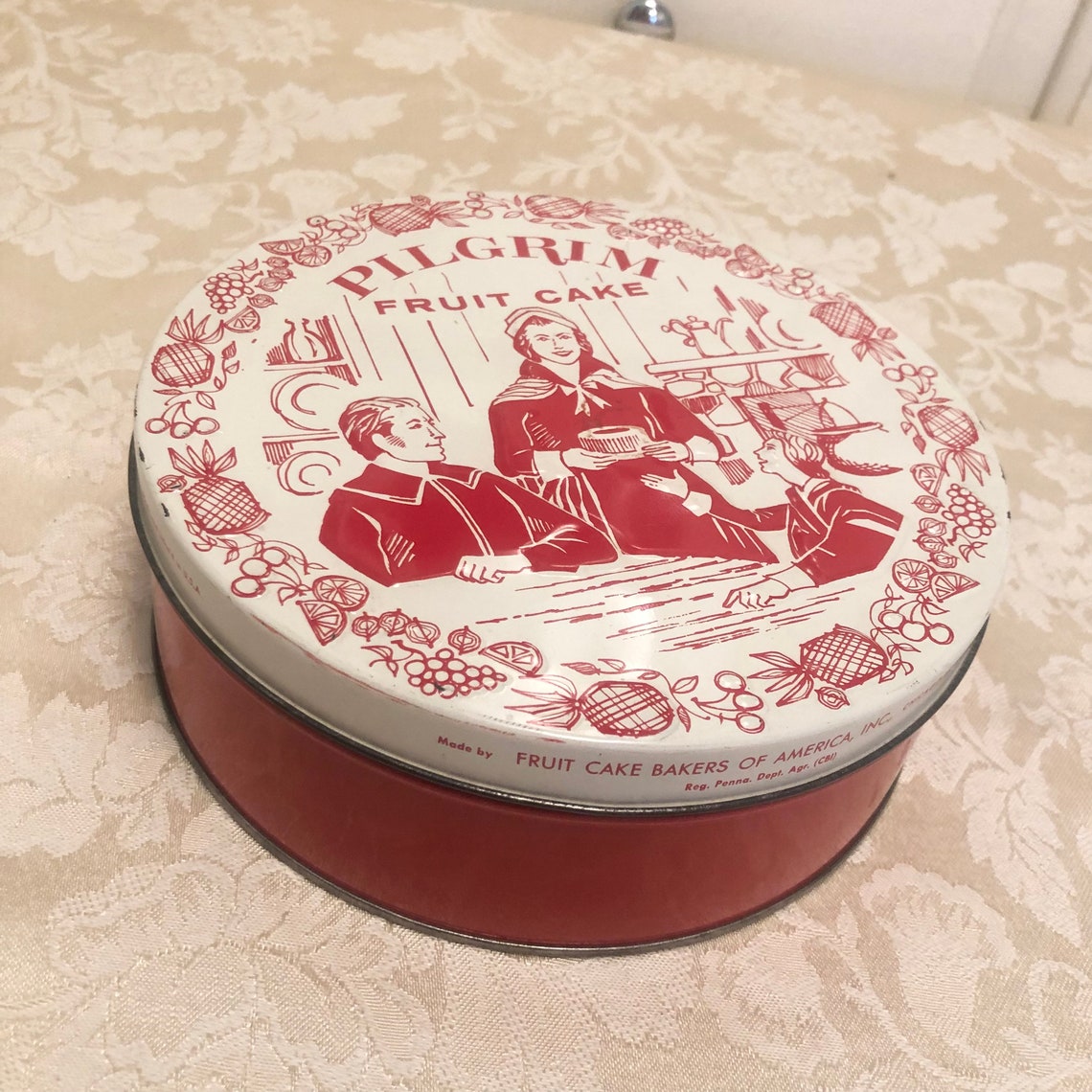 Rare Pilgrim Fruit Cake Tin Cake Reusable Homemade Bunte Cake | Etsy