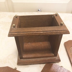 Decorative Wood and Cork Clock Coasters in Old Clock Look Desk Decor ...