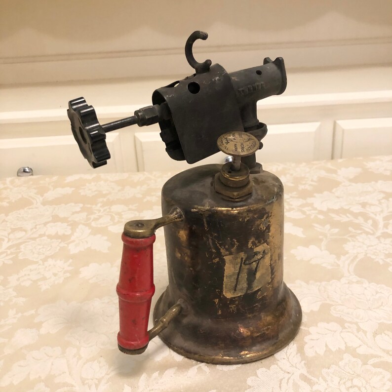 Antique Hand Torch Aged Metal With Original Top Fittings One - Etsy