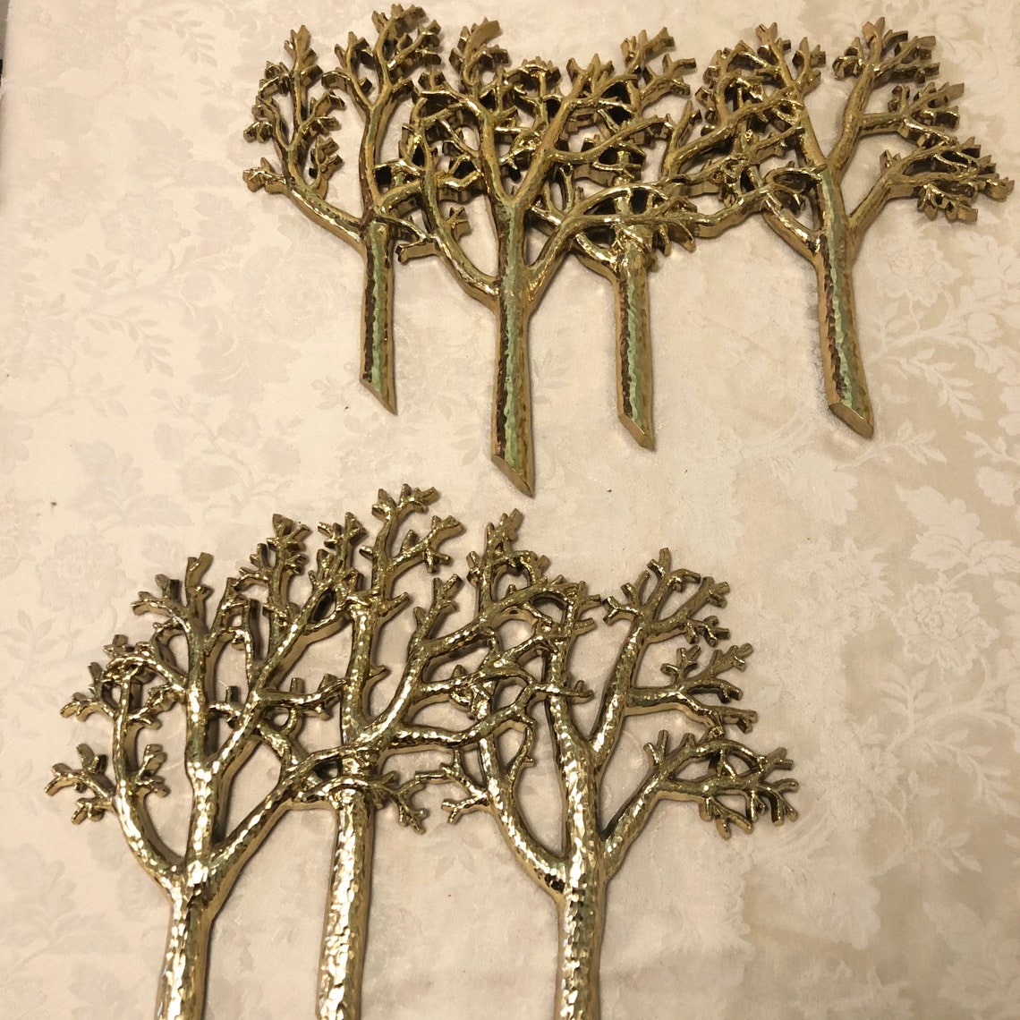 Brass Look Trees Wall Hanging Brass Art USA Made Plastic Wall - Etsy