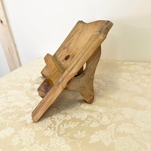 Solid Pine Thick Book Stand Open Stand Family Bible Rustic Pine Book ...