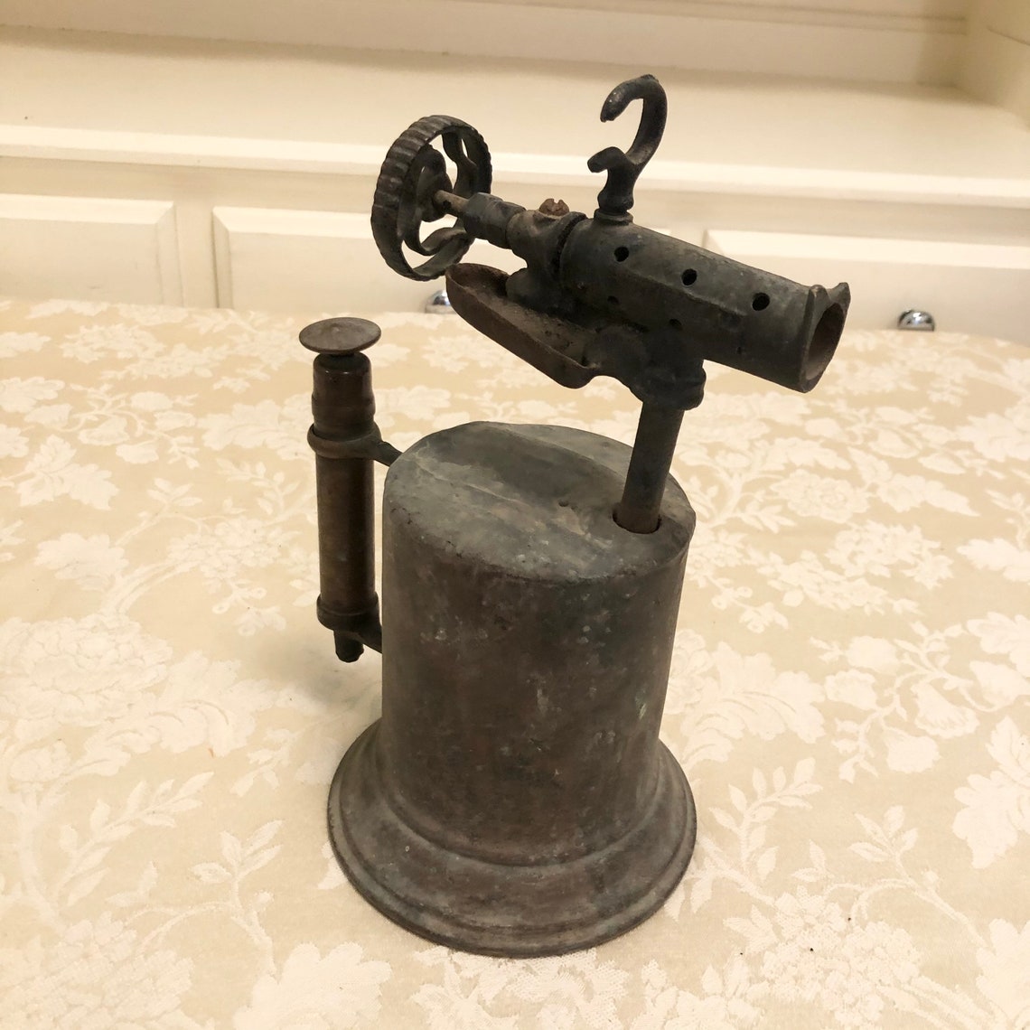 Antique Hand Torch Aged Metal With Original Top Fittings One | Etsy