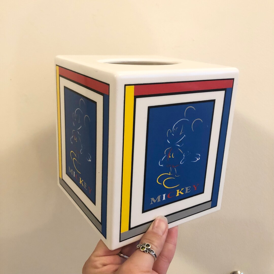 Disney Mickey Mouse Tissue Box Cover Tissue Storage Nursery Mickey ...