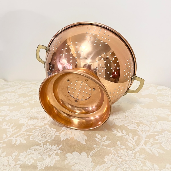 Copper Colander - Etsy