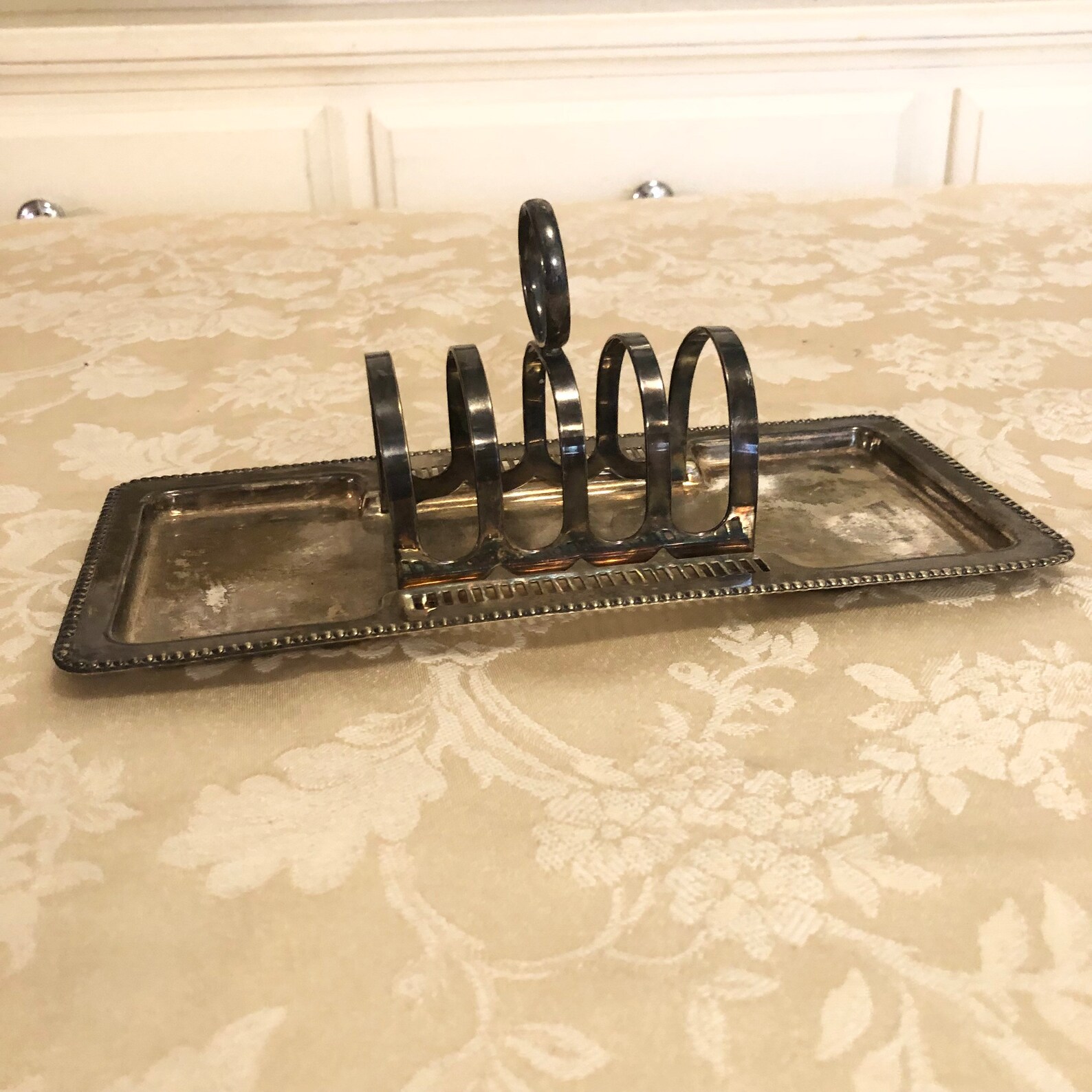 Antique I F S England Silver Toast Rack Toast Holder With - Etsy