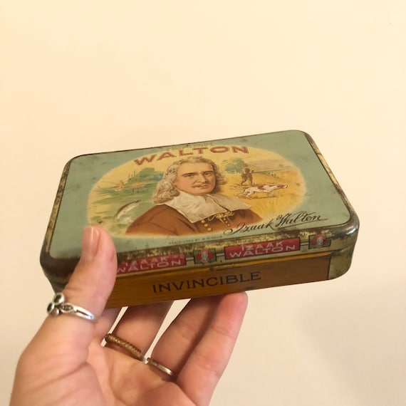 Rare Izaak Walton Cigar Tin Registered by W W Davis Waltons - Etsy