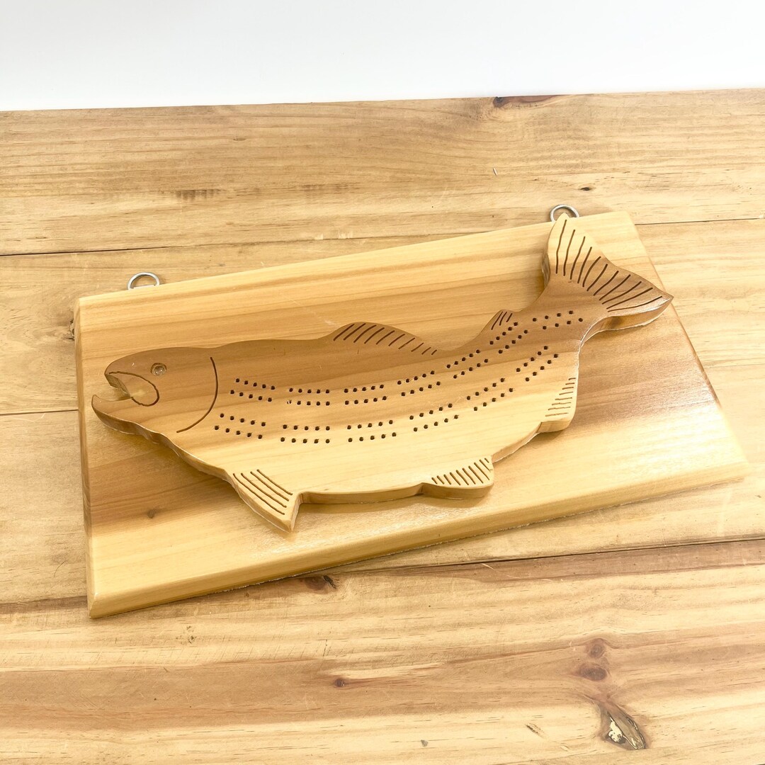 Large Cribbage Board Unique Fish on Wall Wall Decor With Removable ...