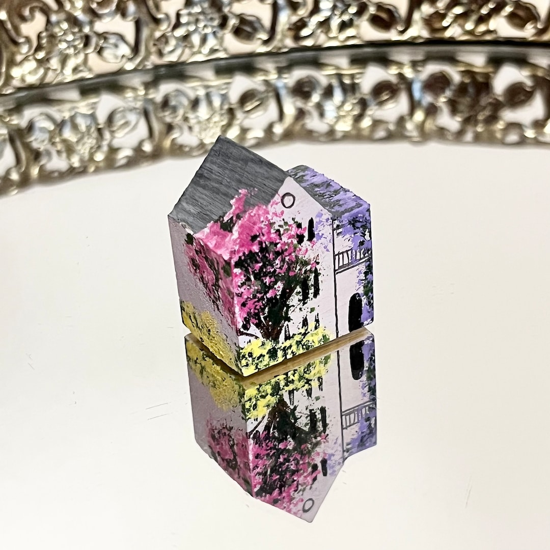 Miniature Wooden House Mini Shadow Box or Miniature Collection Piece is ...