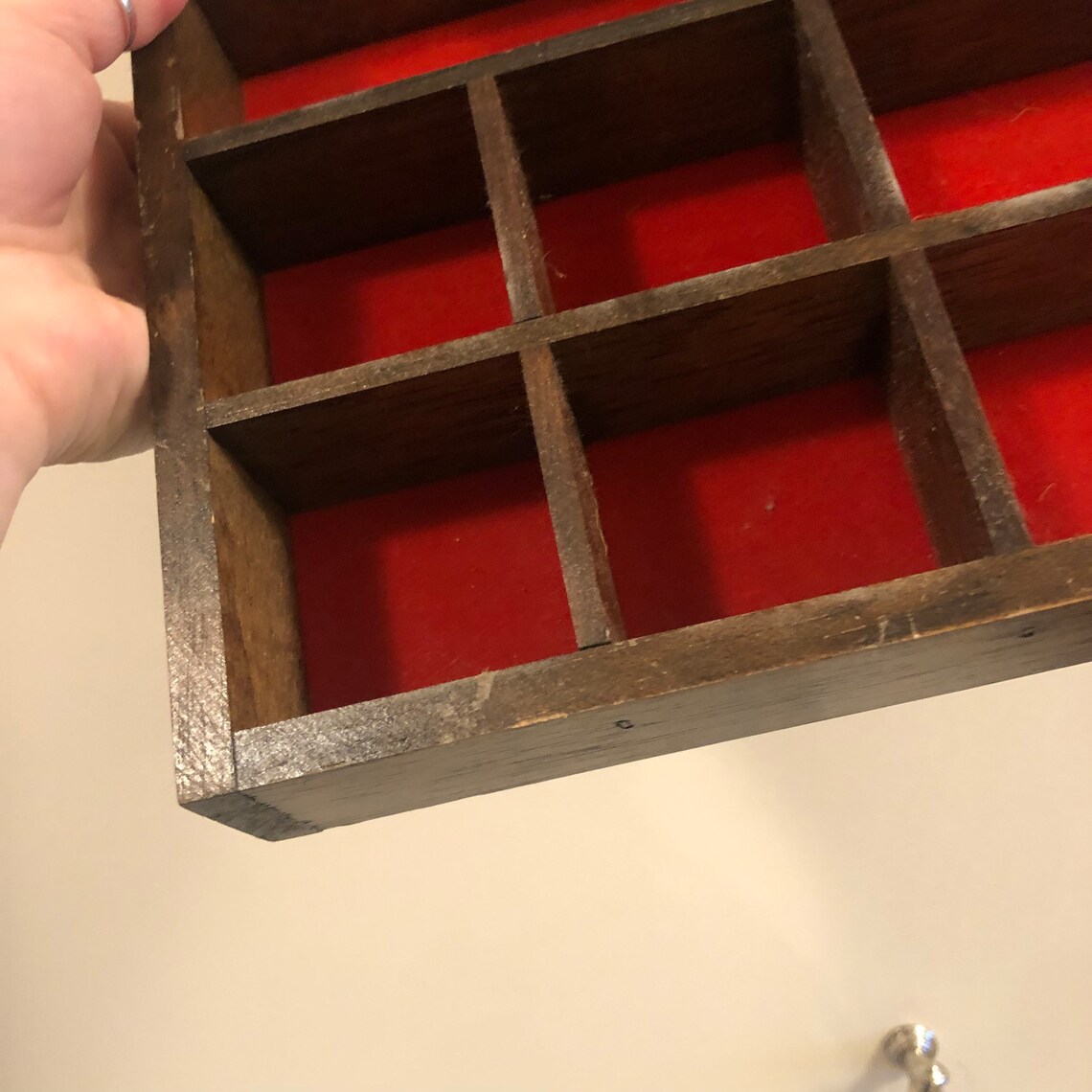 My Collection Mid Century Wooden Shadow Box Storage Organization Space ...