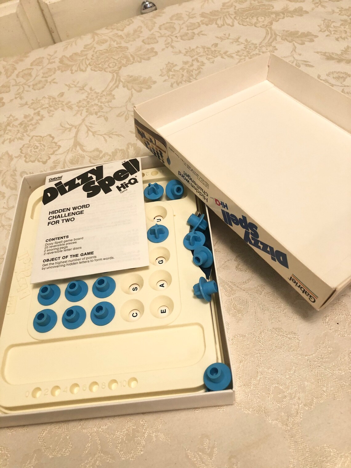 Vintage 70s Dizzy Spell Hi-q Game the Revealing Hidden Word - Etsy