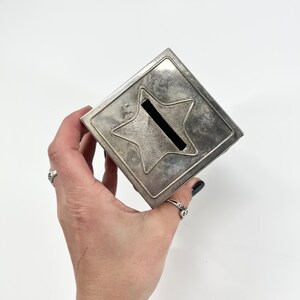 Tarnished Silver Heirloom Baby Piggy Bank Solid Metal Bank Silver ...