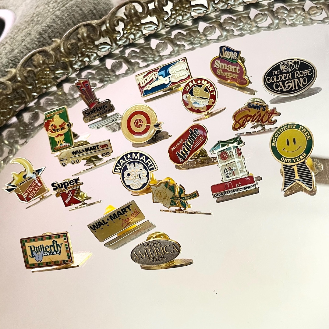 Vintage Business Old Employee Pins Vintage Pins Button Back Pins ...