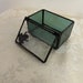 Frog Green Glass Trinket Box With Frog on Top to Hold Small - Etsy