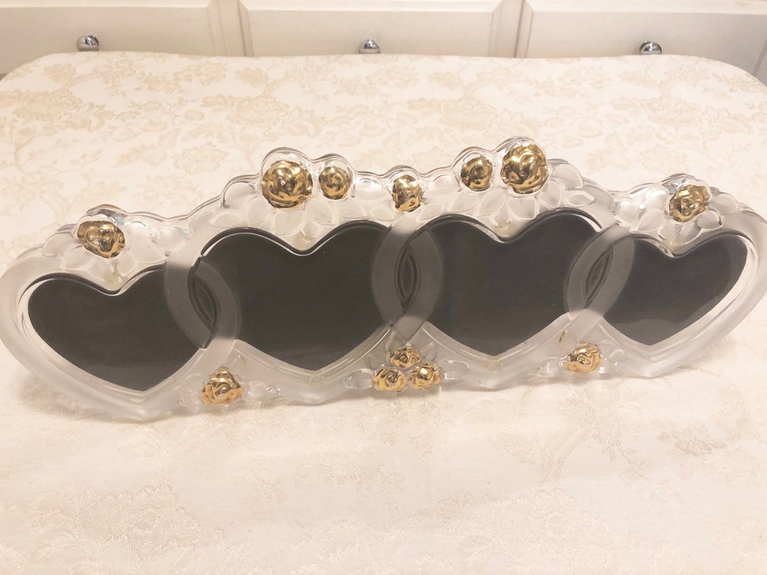 70s Glass High Quality Photo Frame Vintage Wedding Frame Glass Frame ...