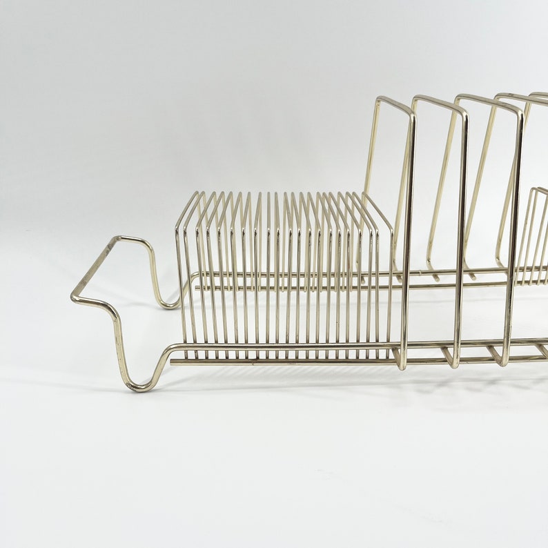 70s Brass Wire Record Display Holds Large and Small Records on - Etsy