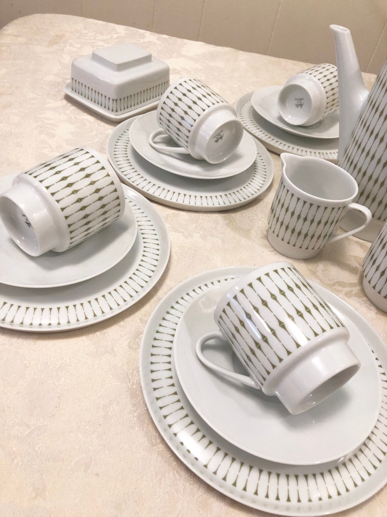 Melitta Germany Full Serving Espresso Set Teapot Cream Sugar | Etsy