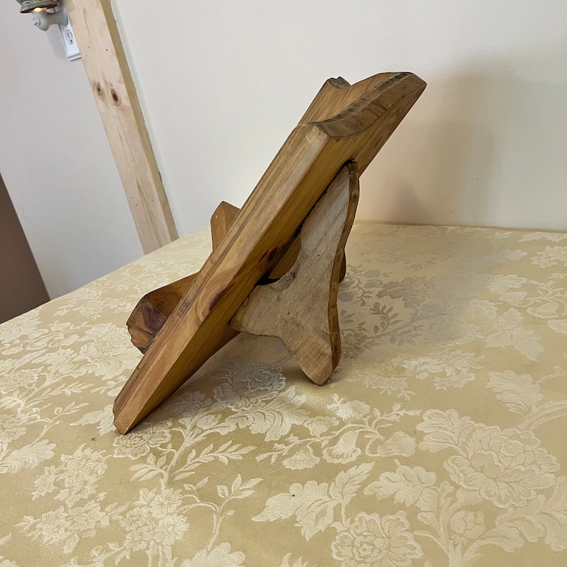 Solid Pine Thick Book Stand Open Stand Family Bible Rustic - Etsy