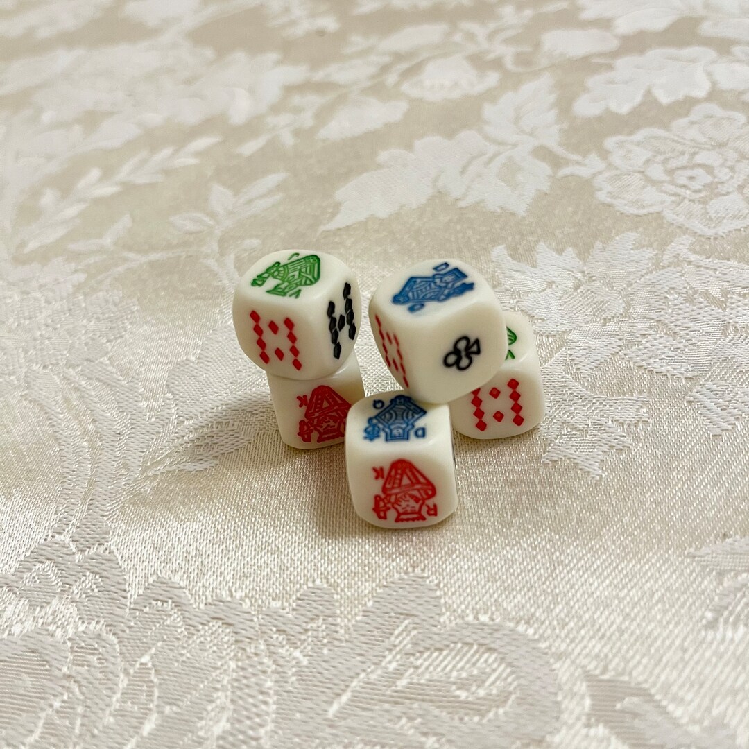 Poker Dice Set Full Set Six Sided Poker Game - Etsy