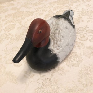 Vintage Solid Clay Duck Pottery or Ceramic Clay Vintage Mallard Duck ...