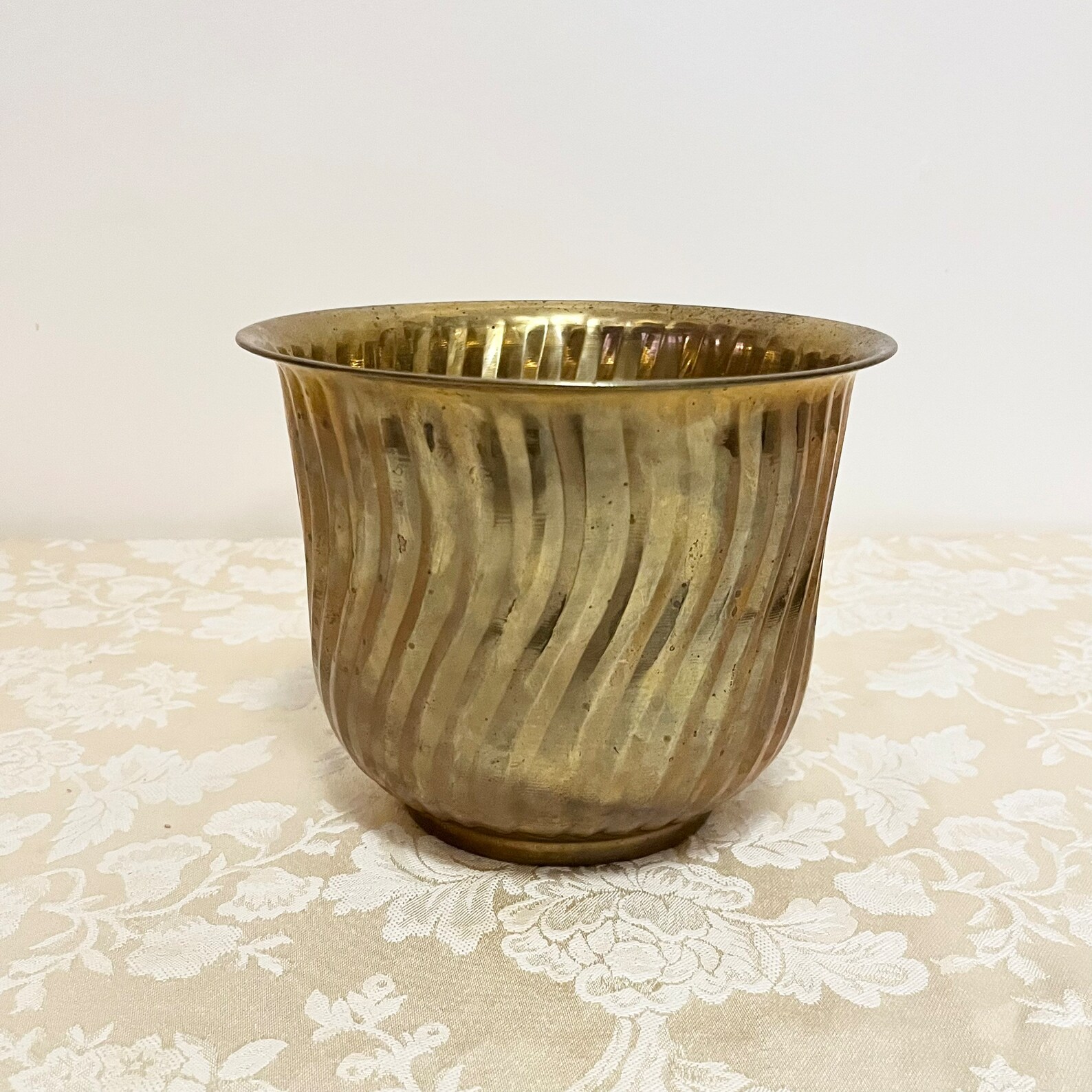 Brass Planter With Embossed Deisgns Brass Indoor Herb Planter Succulent ...