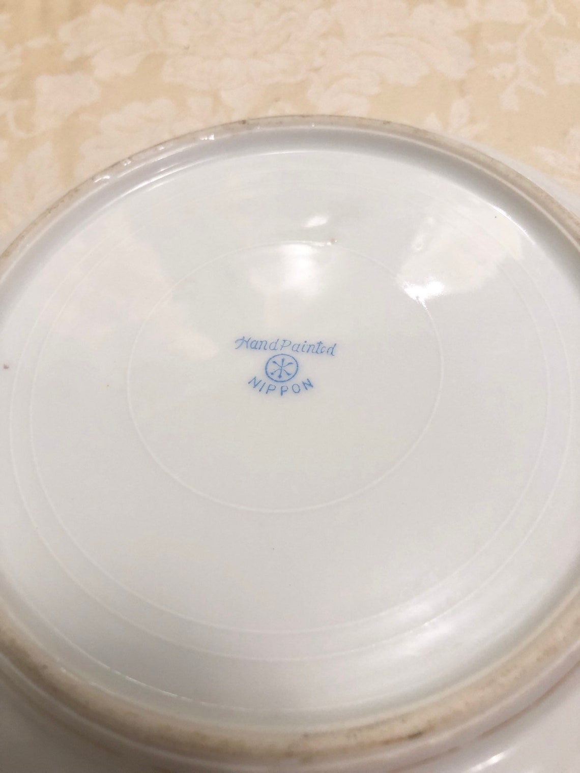 Vintage Nippon "old Noritake" Handpainted Fine China Bowl Gold Painted ...