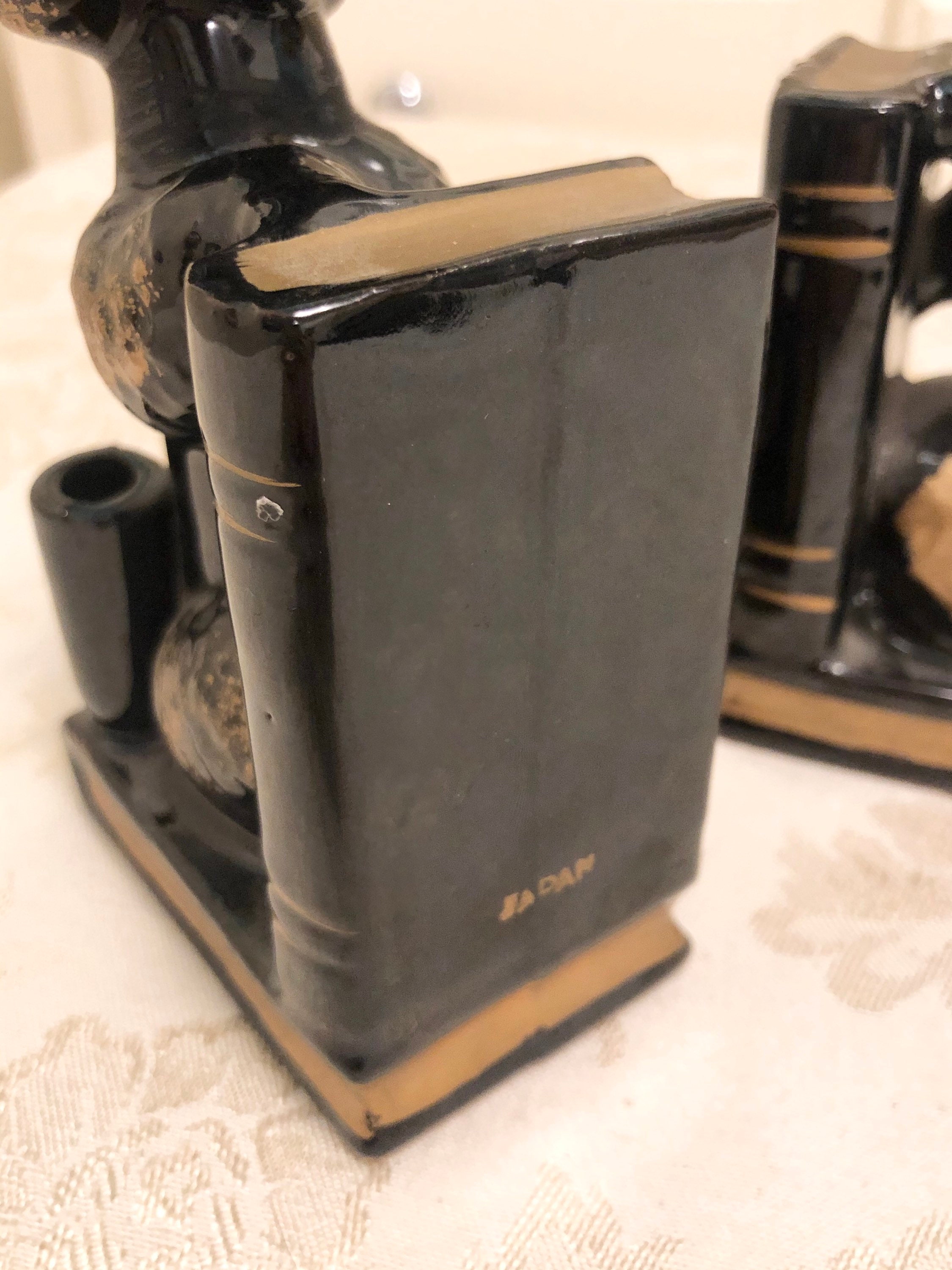 Rare Lefton 50s French Poodles Book Ends Black With Gold Two - Etsy