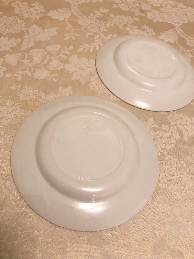 Made in England Fish Stoneware Plates Small Luncheon Plates | Etsy