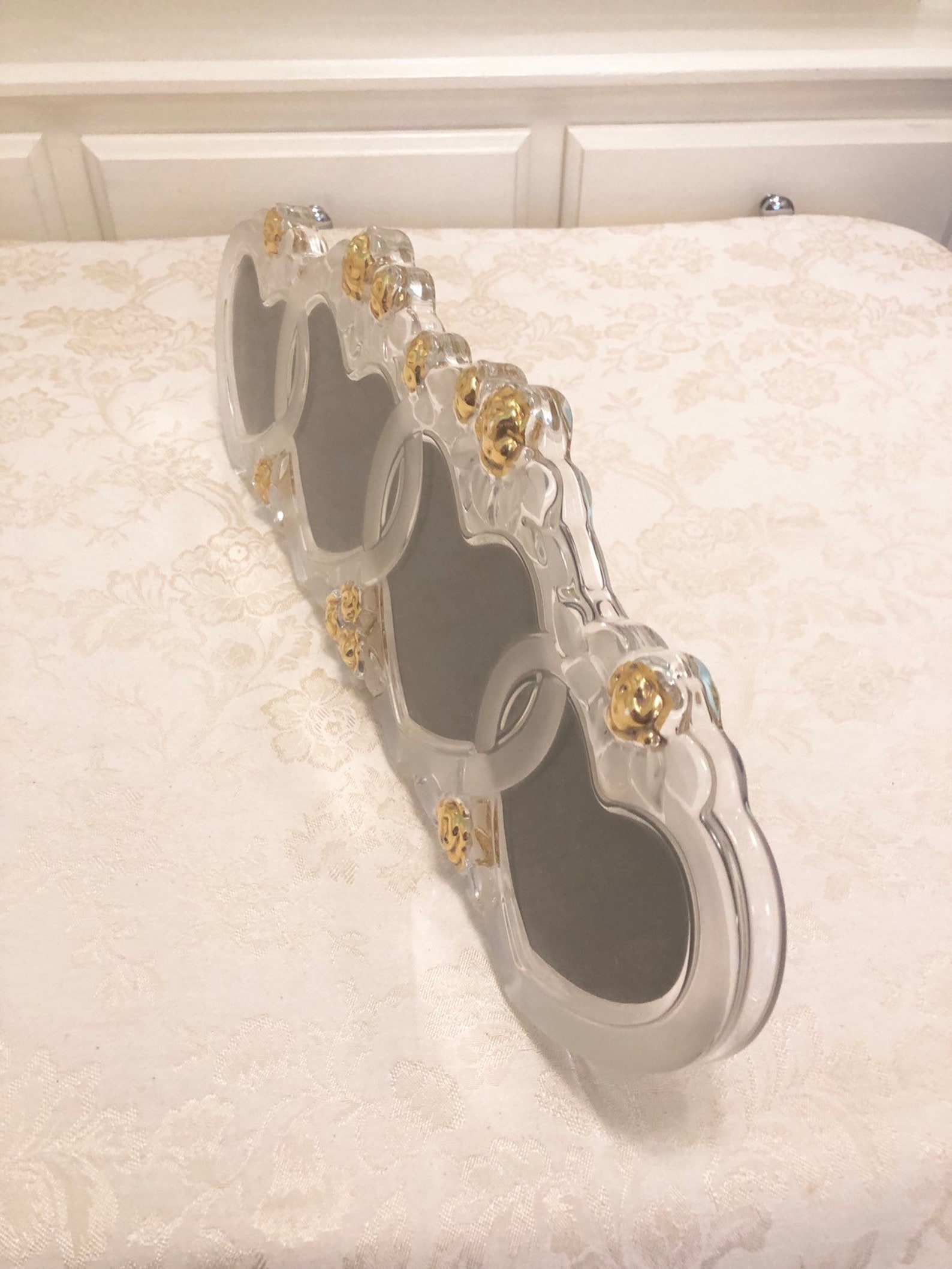 70s Glass High Quality Photo Frame Vintage Wedding Frame Glass Frame ...