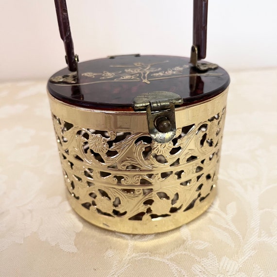 Antique Brass Body With Plastic Top And Engraved Gold… - Gem