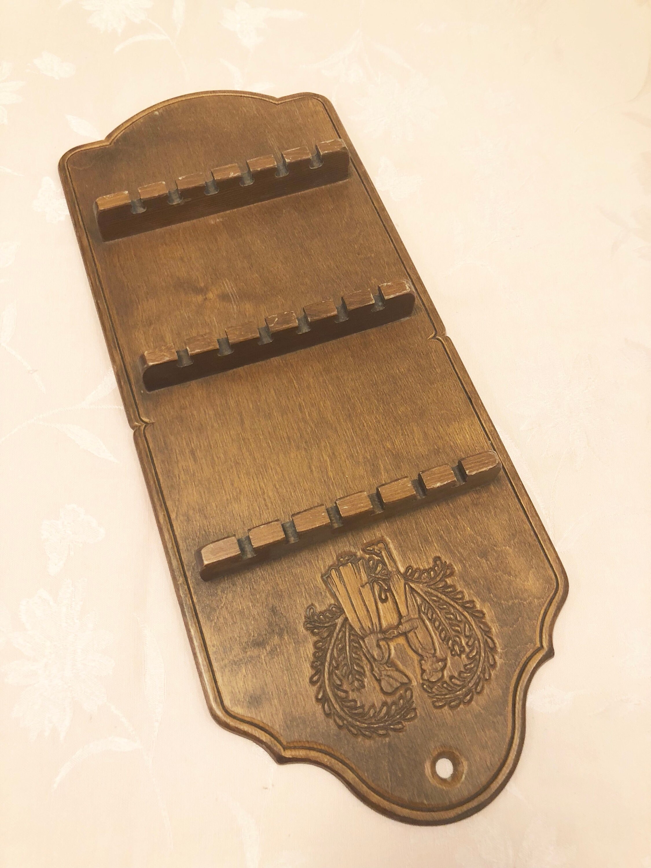 60s Spoon Collection Shelf Display Unique Rack Holds 18 Spoons | Etsy