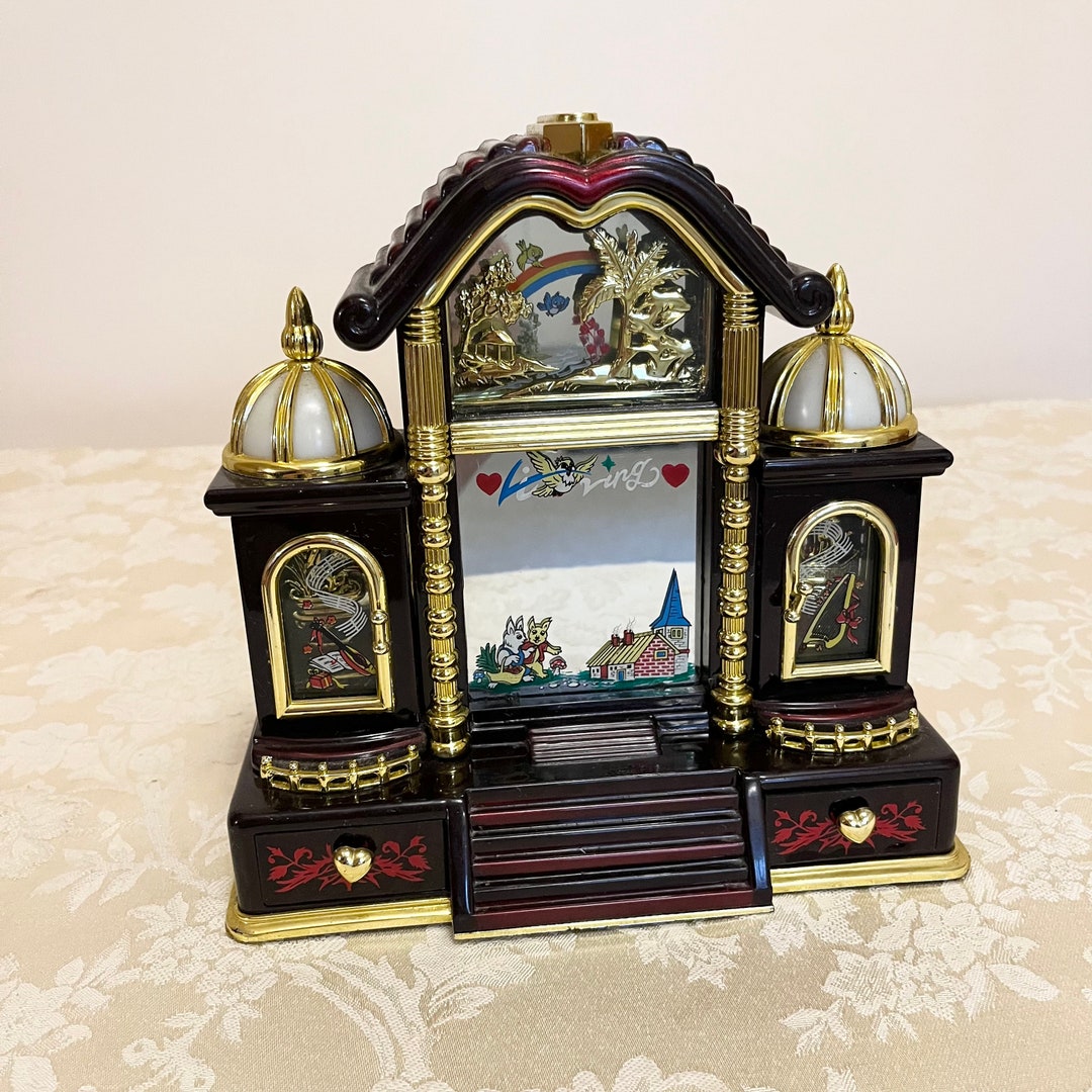 Vintage Plastic Kids Japanese Music Box With Hidden Storage on Back ...