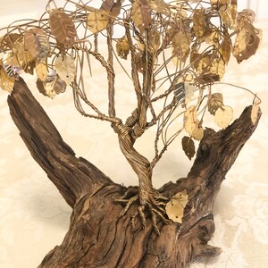 Gold Leaf Tree of Life Decorative Art Decoration Twisted Gold Metal ...