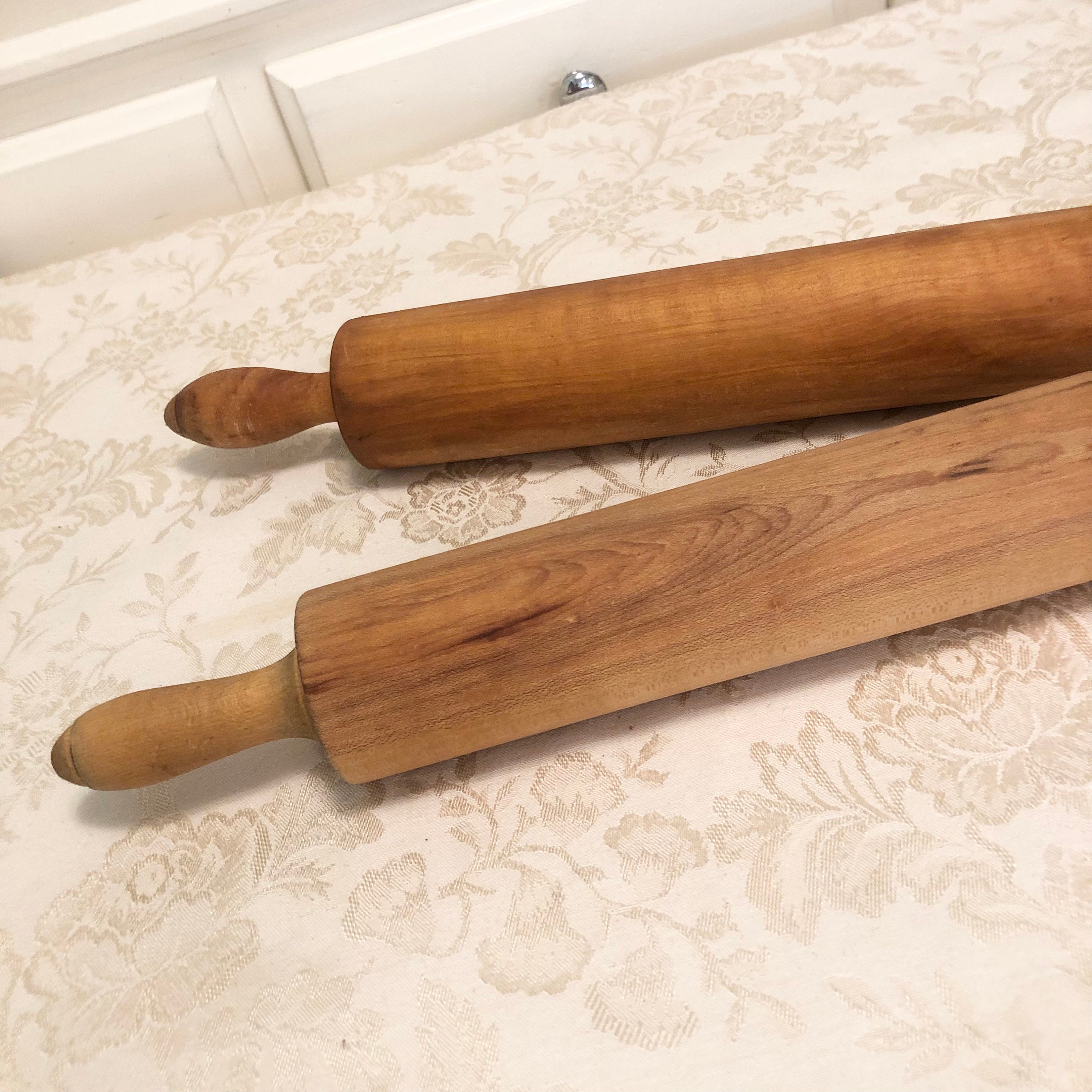 2 Farm House Country Kitchen Rolling Pin Set With Beautiful | Etsy