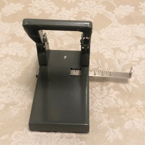 Vintage 70s 80s Office Hole Punch Grey Metal Hole Punch High Quality ...