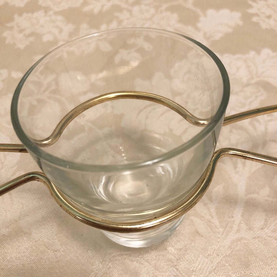 Mid Century Wire Candle Cradle With A Modern Rounded Front and - Etsy